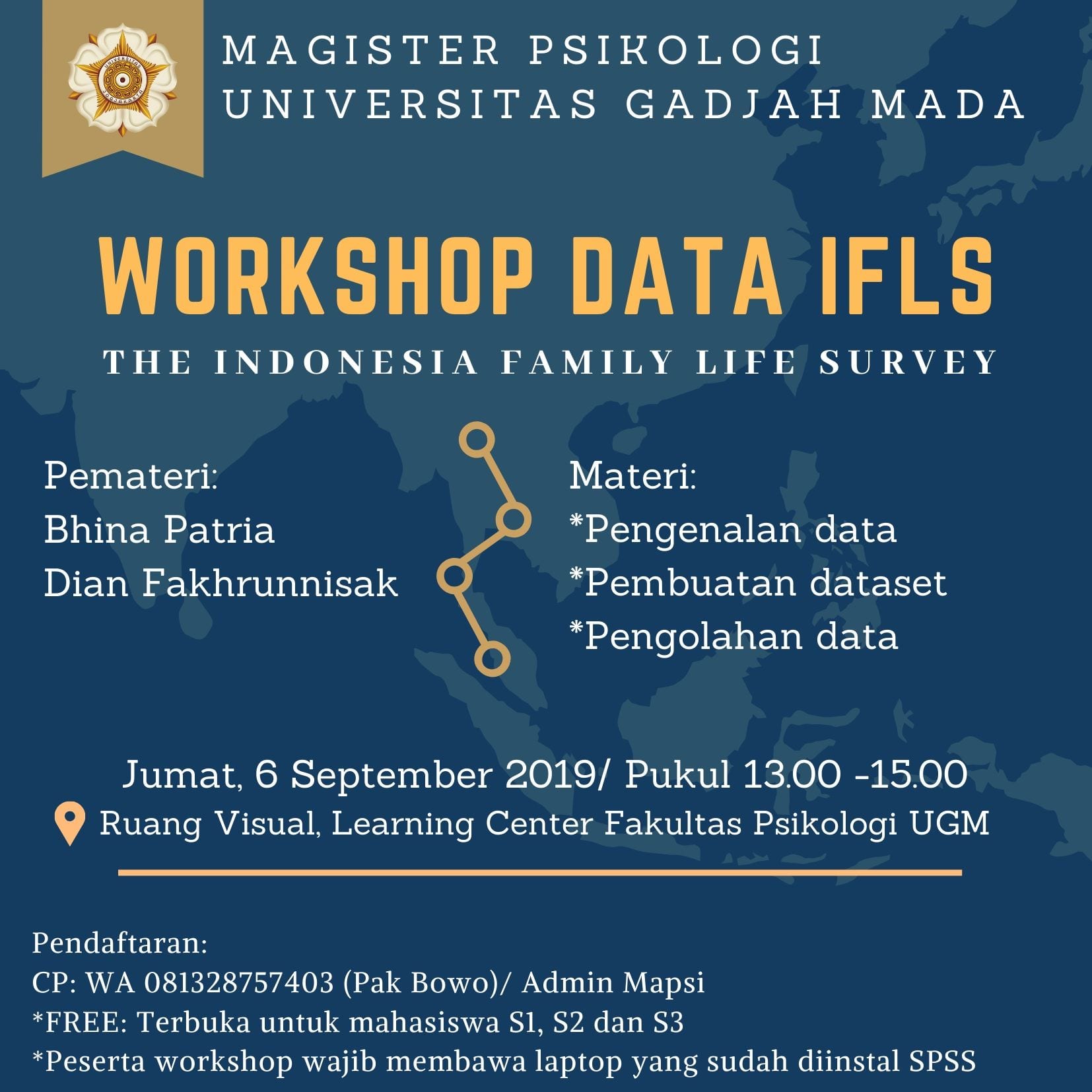 Workshop Data Indonesia Family Life Survey (IFLS) – Magister Psikologi UGM